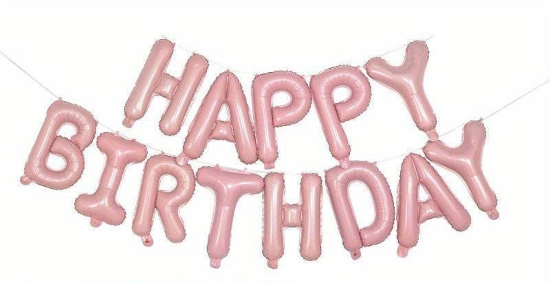 Happy Birthday Balloon Letter Banner Birthday Balloon Decorations for ...