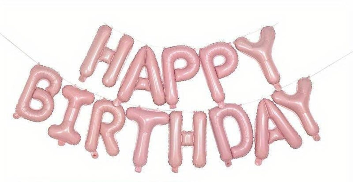 Happy Birthday Balloon Letter Banner Birthday Balloon Decorations for ...