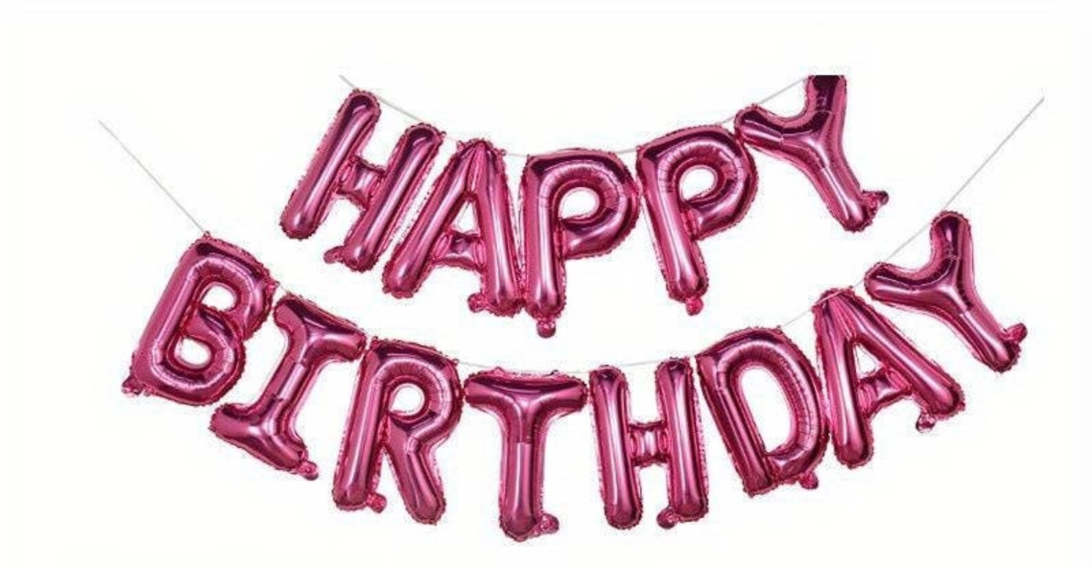 Happy Birthday Balloon Letter Banner Birthday Balloon Decorations for ...