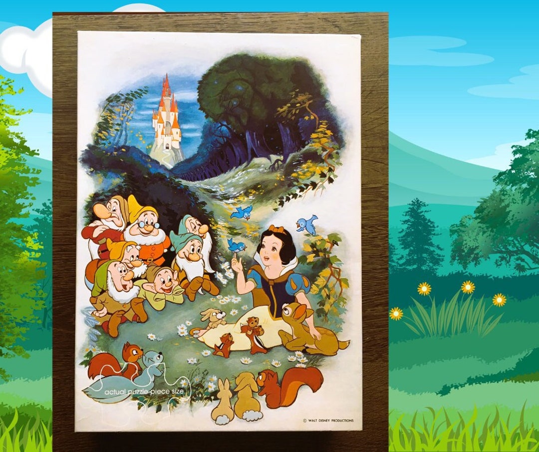Disney Snow White Puzzle 1973 Springbok Classic - Etsy
