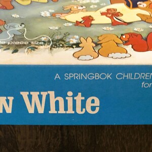 Disney Snow White Puzzle 1973 Springbok Classic - Etsy