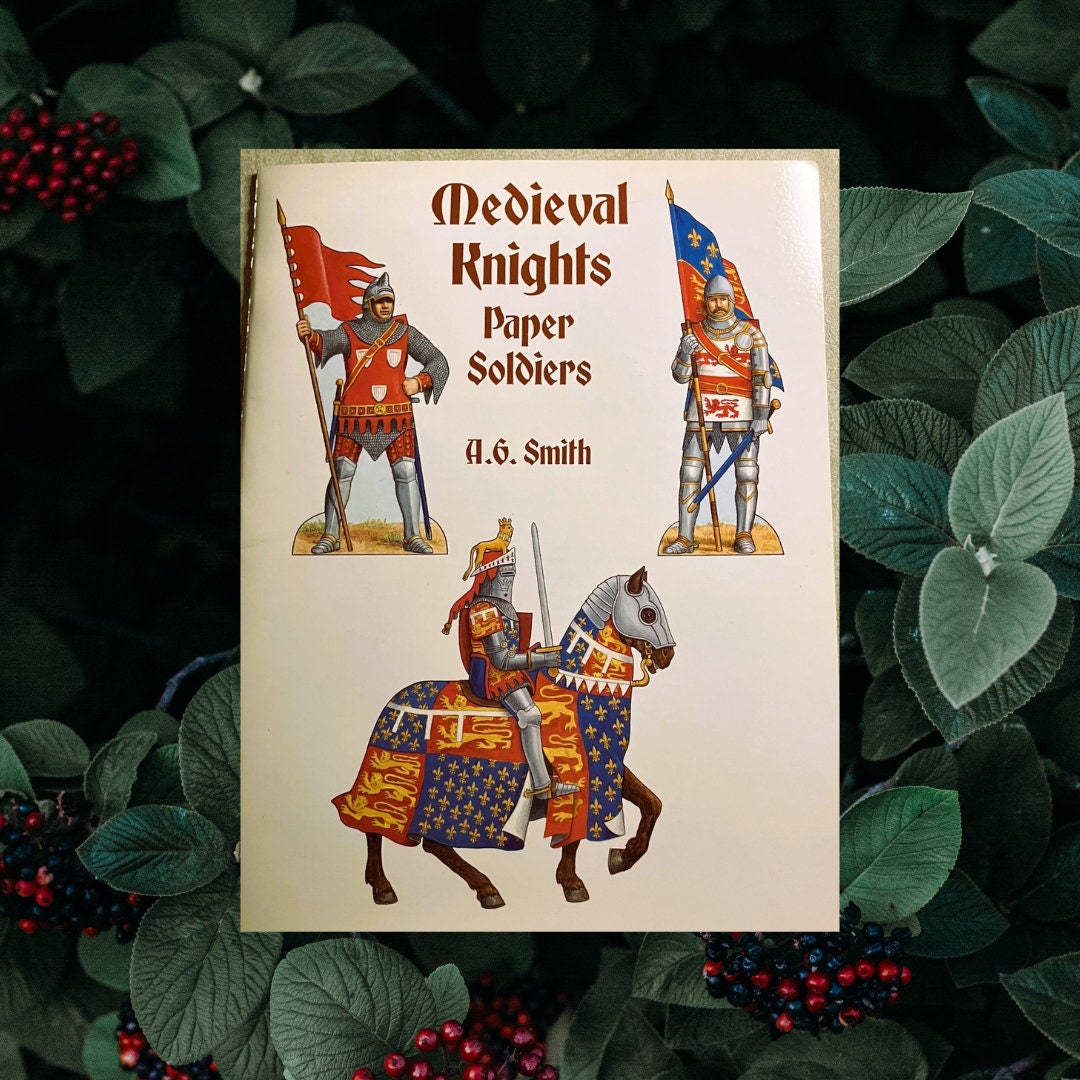 Vintage Medieval Knight Paper Soldiers Paper Dolls - Etsy