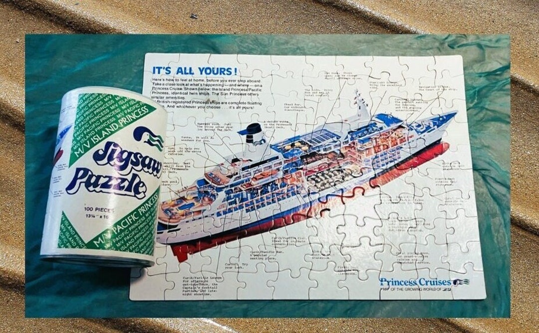Vintage Pacific Princess love Boat 100 Piece Puzzle - Etsy