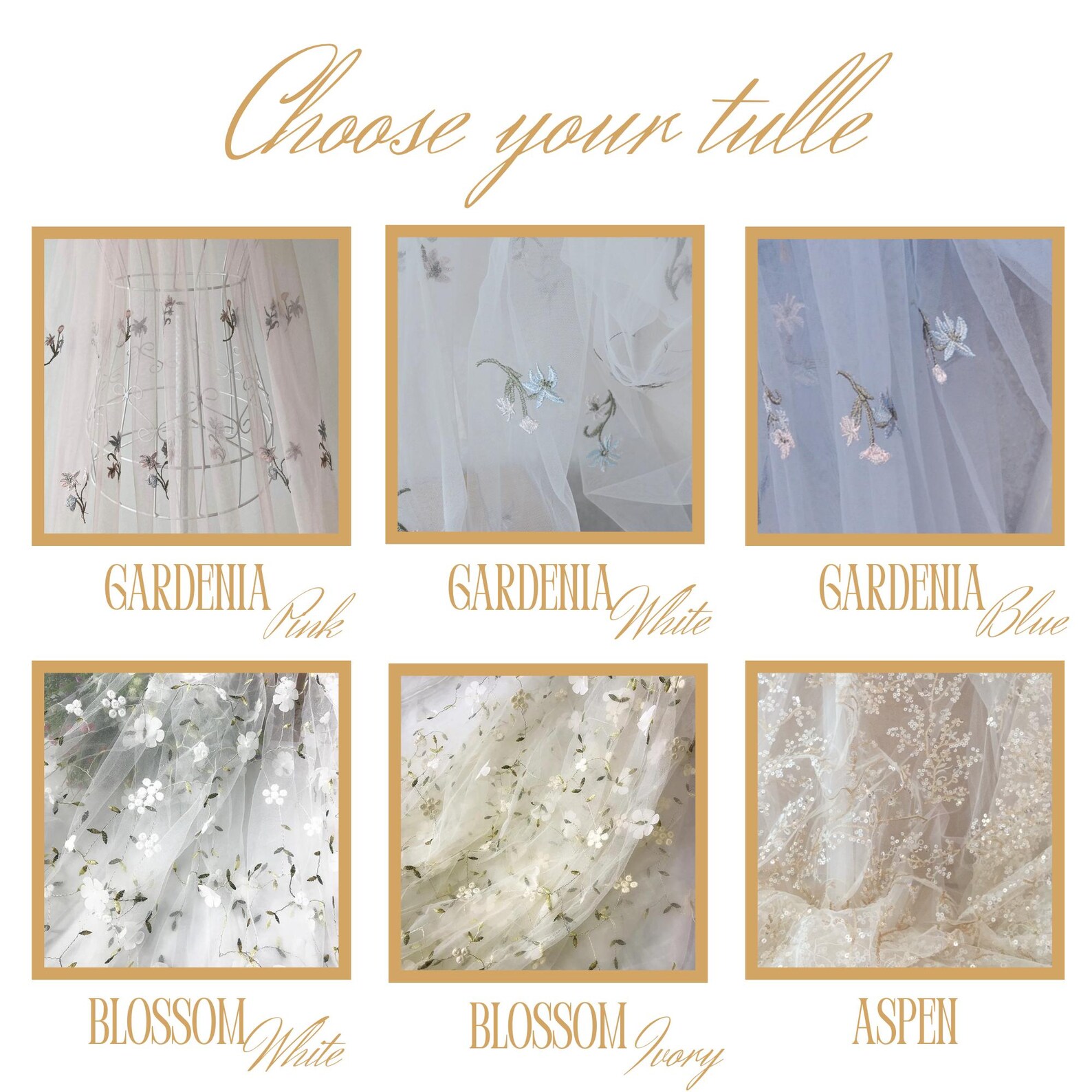 Veil Samples, Veil Swatches, Floral Veils, Celestial Veils, Patterned ...