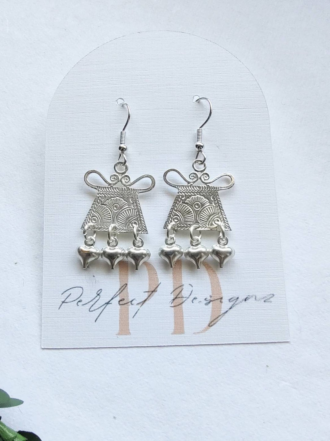 Heart Soul Lock Phiaj Tribal Earrings Hmong - Etsy