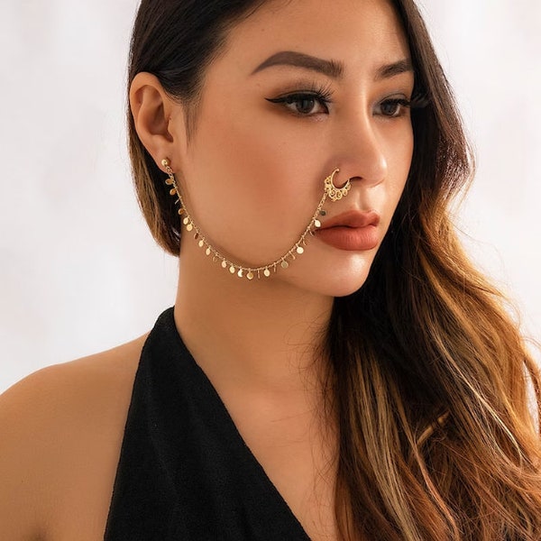 Indian Nose Chain - Etsy UK
