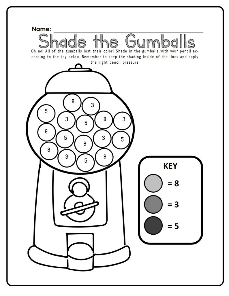 Pencil Pressure & Shading Workbook Homeschool, Penmenship, Pre-k ...