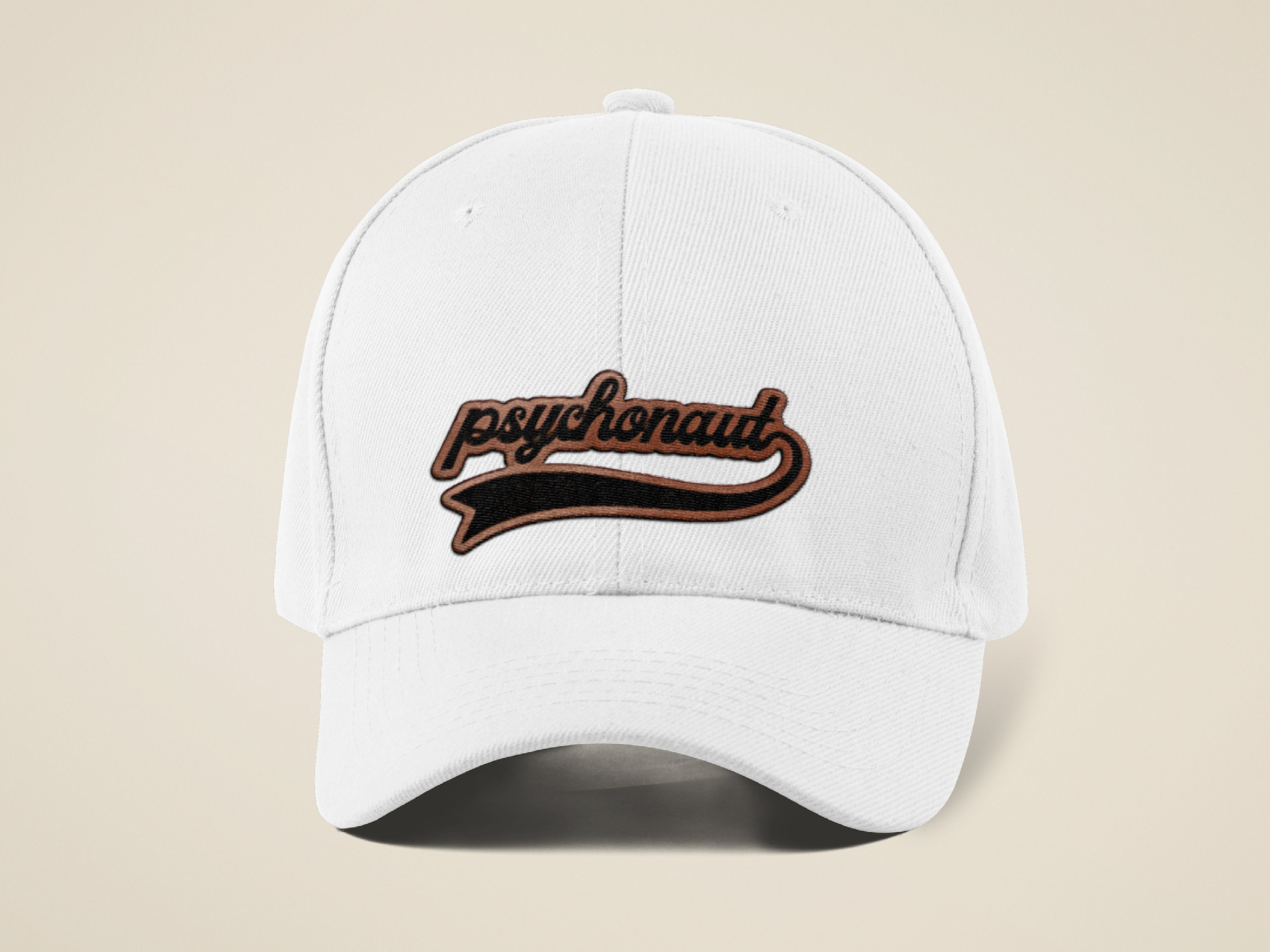 Psychonaut, Leather Patch Hat, Magic Mushroom Baseball Cap, Psychedelic ...