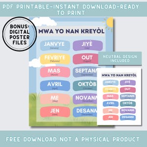 Haitian Creole Flashcards | Physical Flashcards | 3-in-1 Alphabet ...