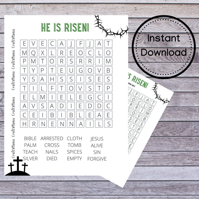 Easter Activity Printable, Easter Christian Activity, Kids Activity ...