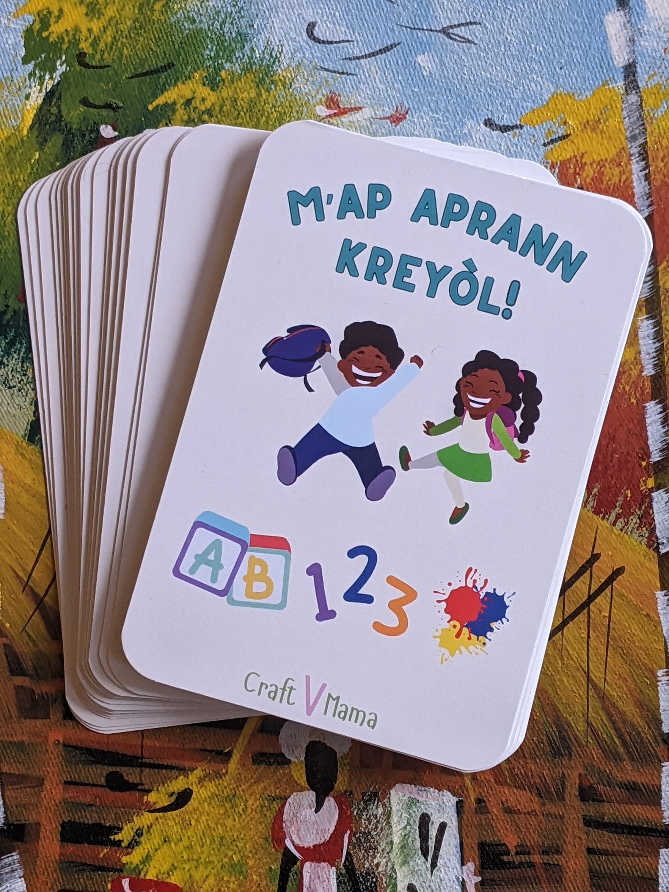 Haitian Creole Flashcards | Physical Flashcards | 3-in-1 Alphabet ...