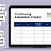 CEU Tracker Sheet | DIGITAL DOWNLOAD | Fillable & Printable ...
