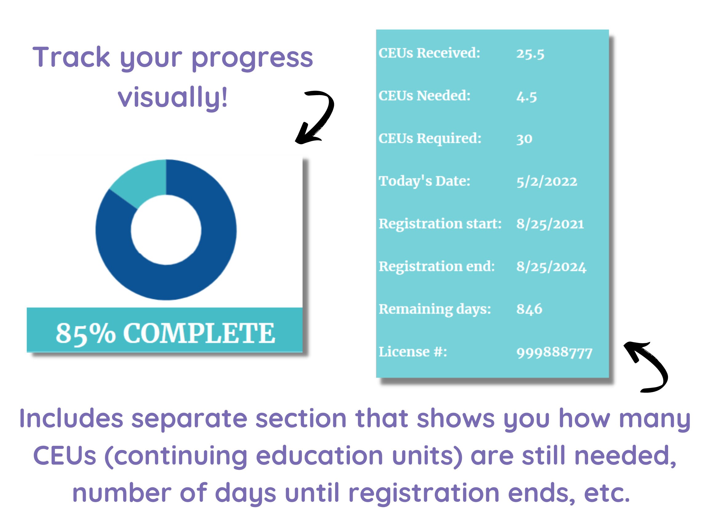 Clinical Supervision & CEU Tracker Bundle | GOOGLE SHEETS | Lcsw ...