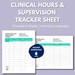 Clinical Supervision & Licensing Hours Tracker Sheet | DIGITAL DOWNLOAD ...