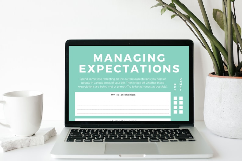 Managing Expectations Worksheets | Setting Expectations Template ...