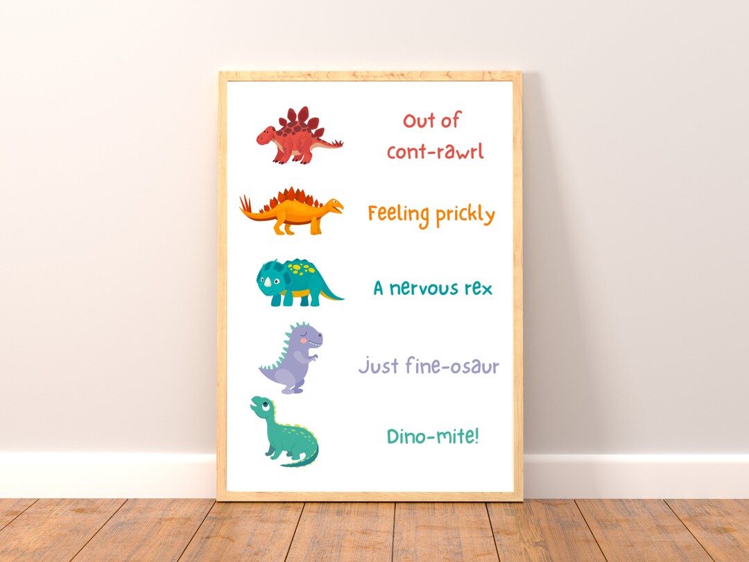 Dinosaur Feelings Chart, Emotions Chart for Children & Kids, Play ...