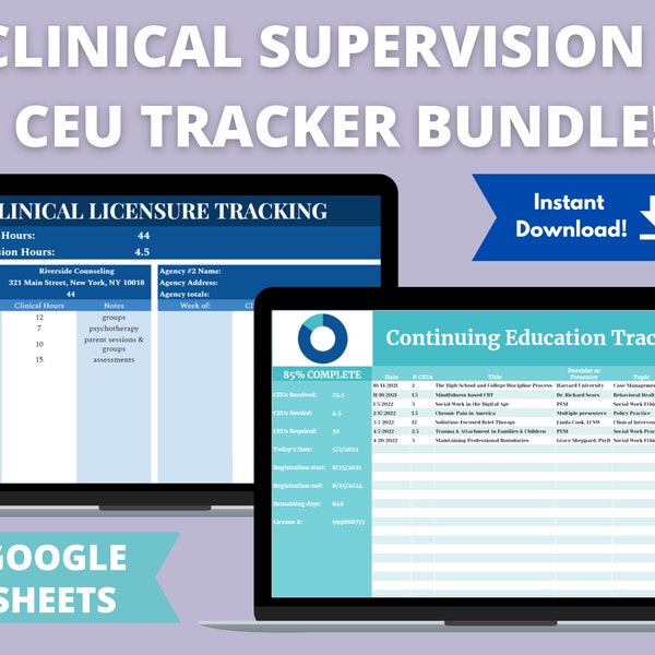 Clinical Hours Tracker Spreadsheet - Etsy