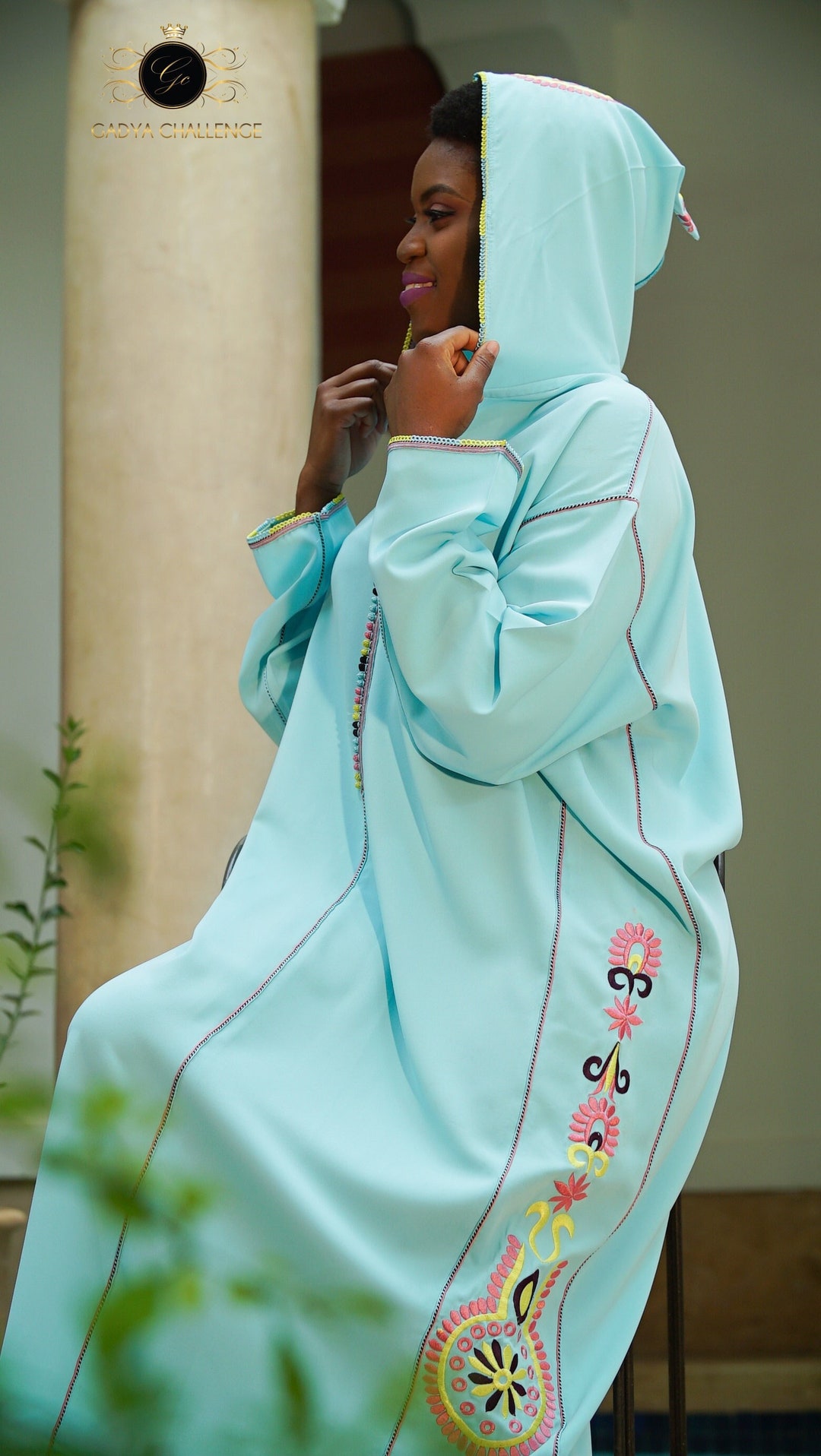 Moroccan Embroidered Djellaba for Women . - Etsy