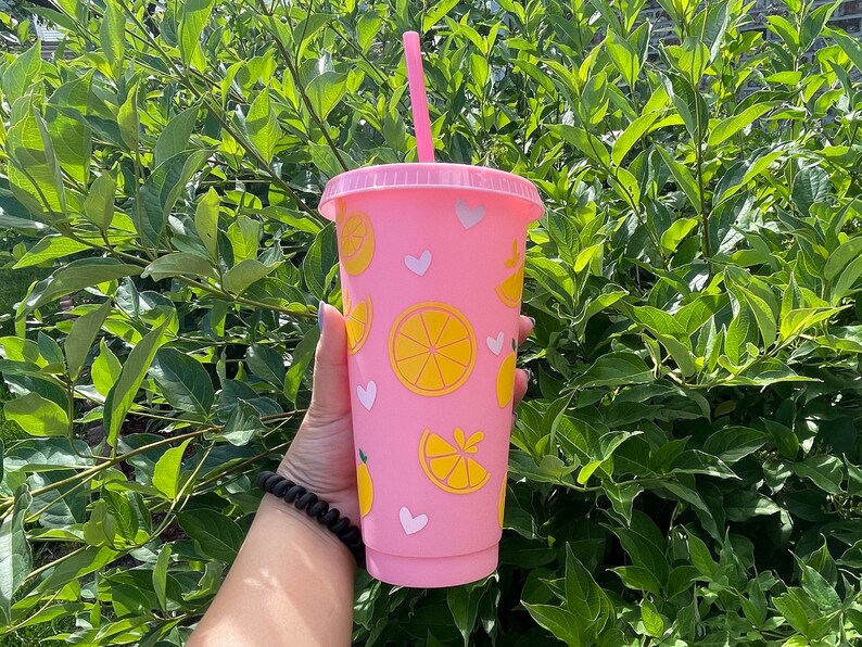 Pink Lemonade Cold Cup | Lemon Cup | Cold Cup | Summer Tumbler | Gift ...