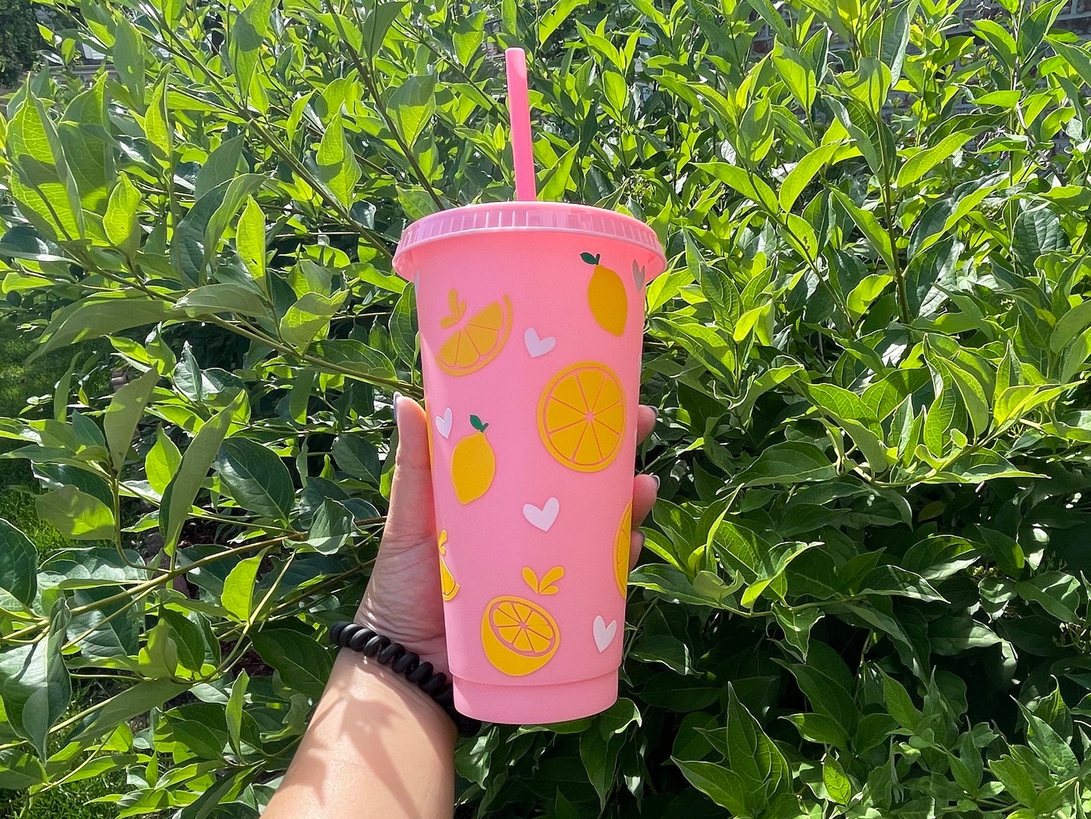 Pink Lemonade Cold Cup | Lemon Cup | Cold Cup | Summer Tumbler | Gift ...