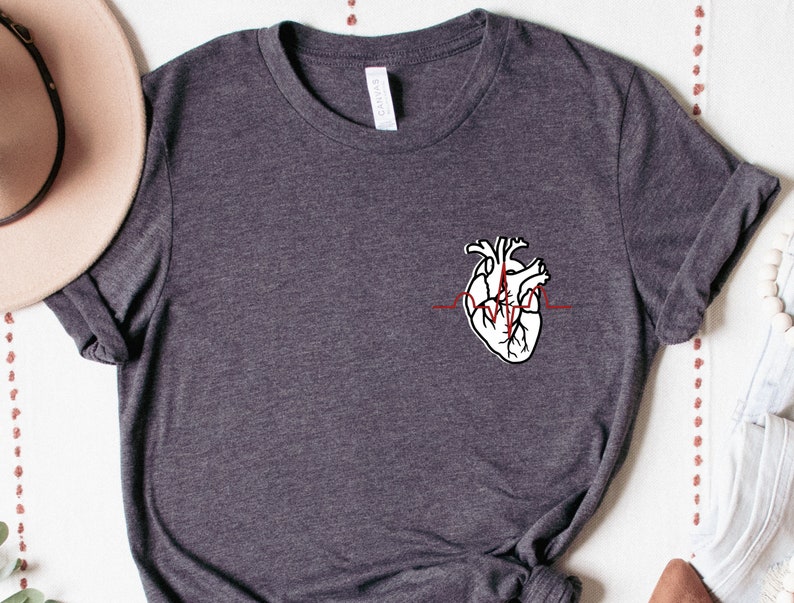 Anatomical Heart Shirt | Nurse Shirt | Ecg Shirt | Ekg Shirt | Nurse ...