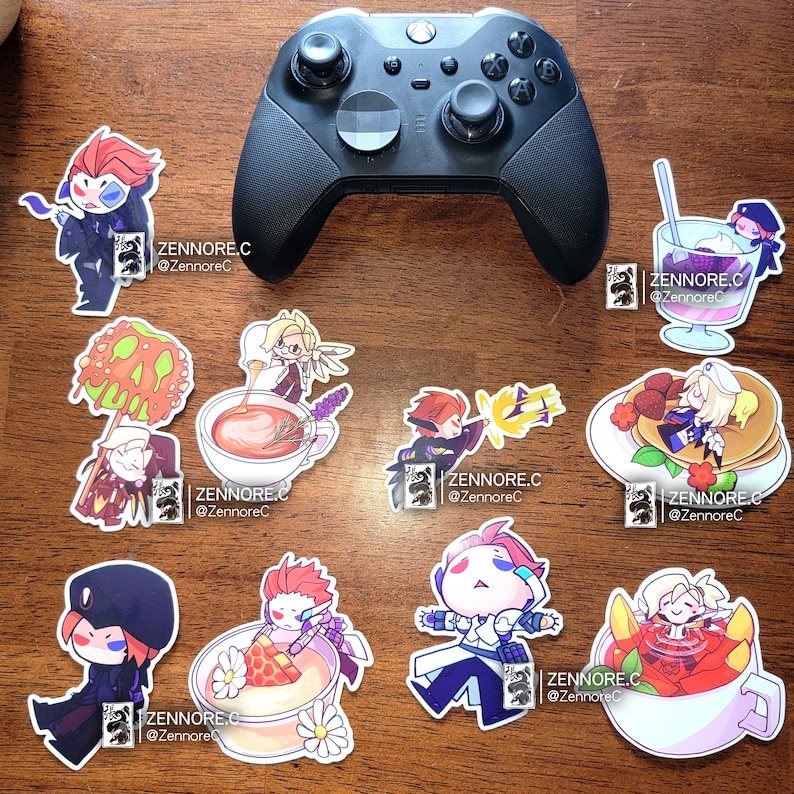 Overwatch Mercy and Moira Sticker Rerun | 9 Cm Glossy Stickers - Etsy