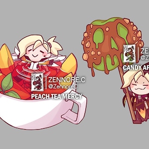 Overwatch Mercy and Moira Sticker Rerun 9 Cm Glossy Stickers - Etsy