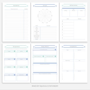 Wellness/health Bundle Printable | Download Template PDF | Printable ...