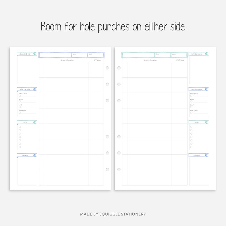 Daily Printable Teacher Planner | Teacher Agenda, Lesson Planner ...
