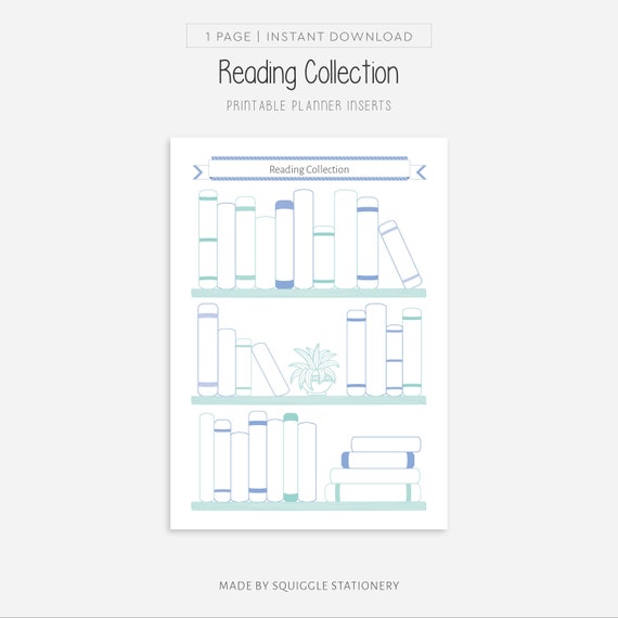 Reading Planner Printable Download Template PDF Printable - Etsy