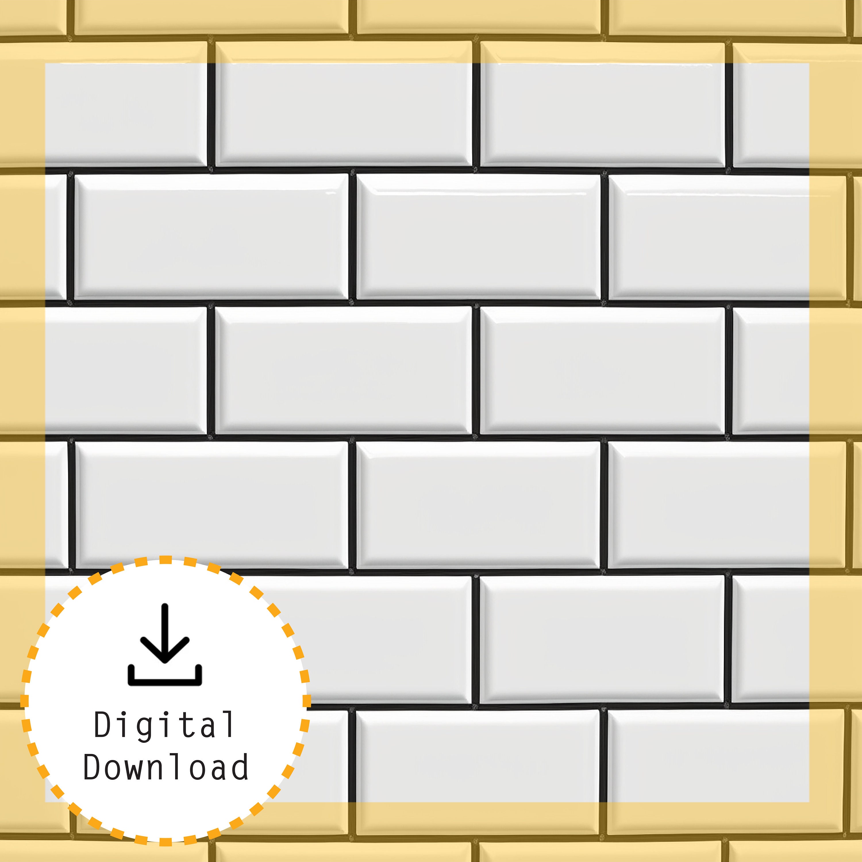 Miniature 1:12 Subway Tile - Printable 3" X 6" Subway Tiles on 8.5" X ...