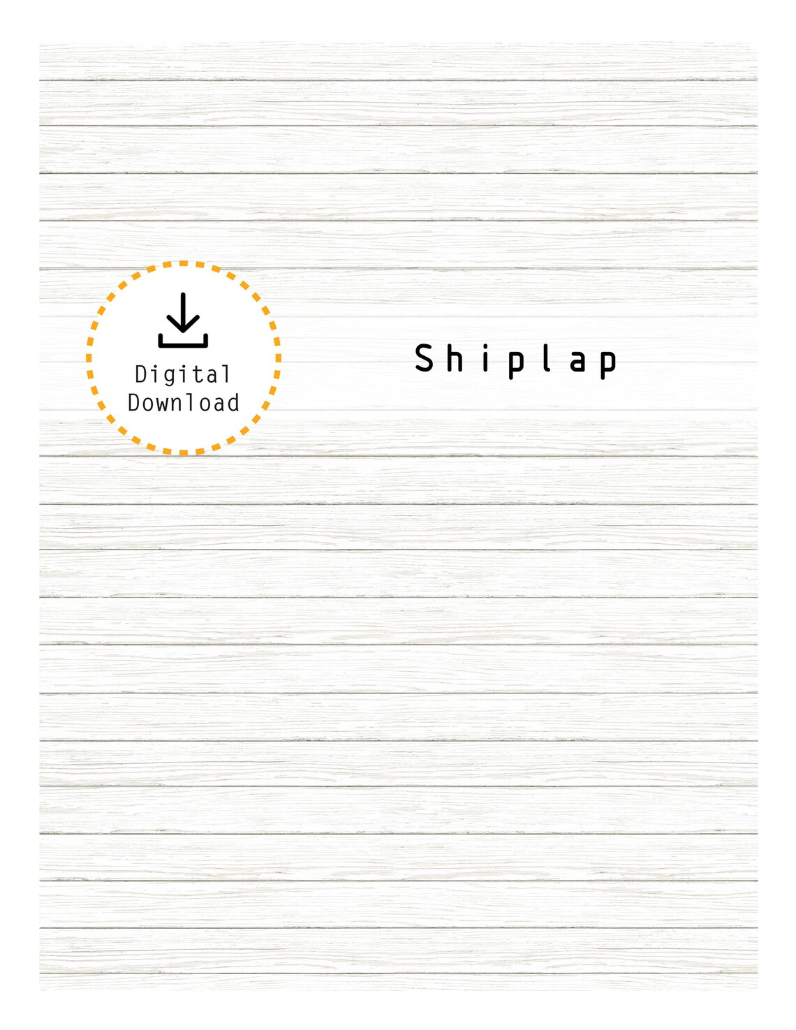 Miniature 1:12 White Shiplap - Printable Rustic White Shiplap on 8.5" X ...