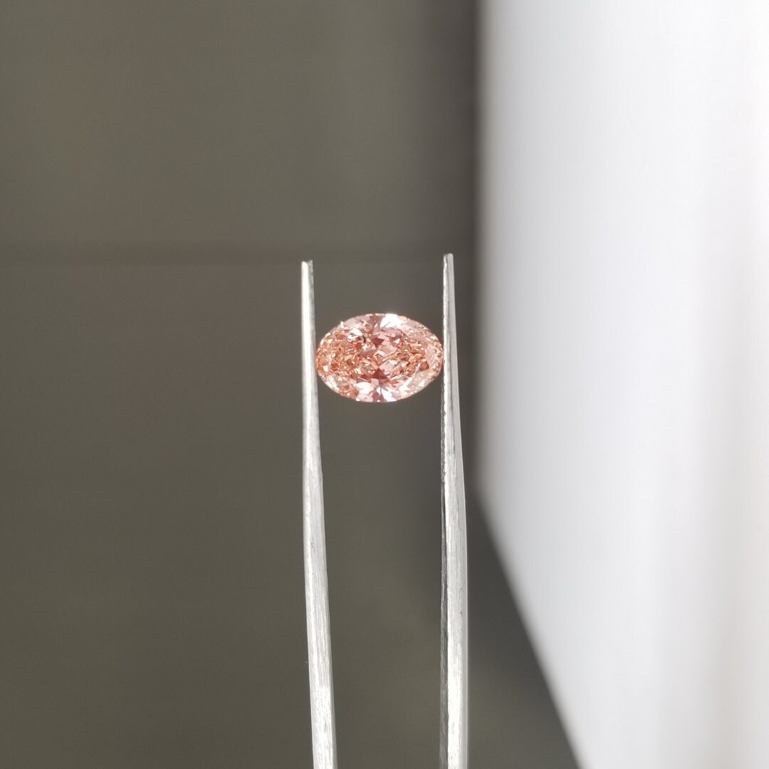 2.50 Carat Fancy Intense RARE Pink Color VS1 Clarity Oval Lab Grown ...