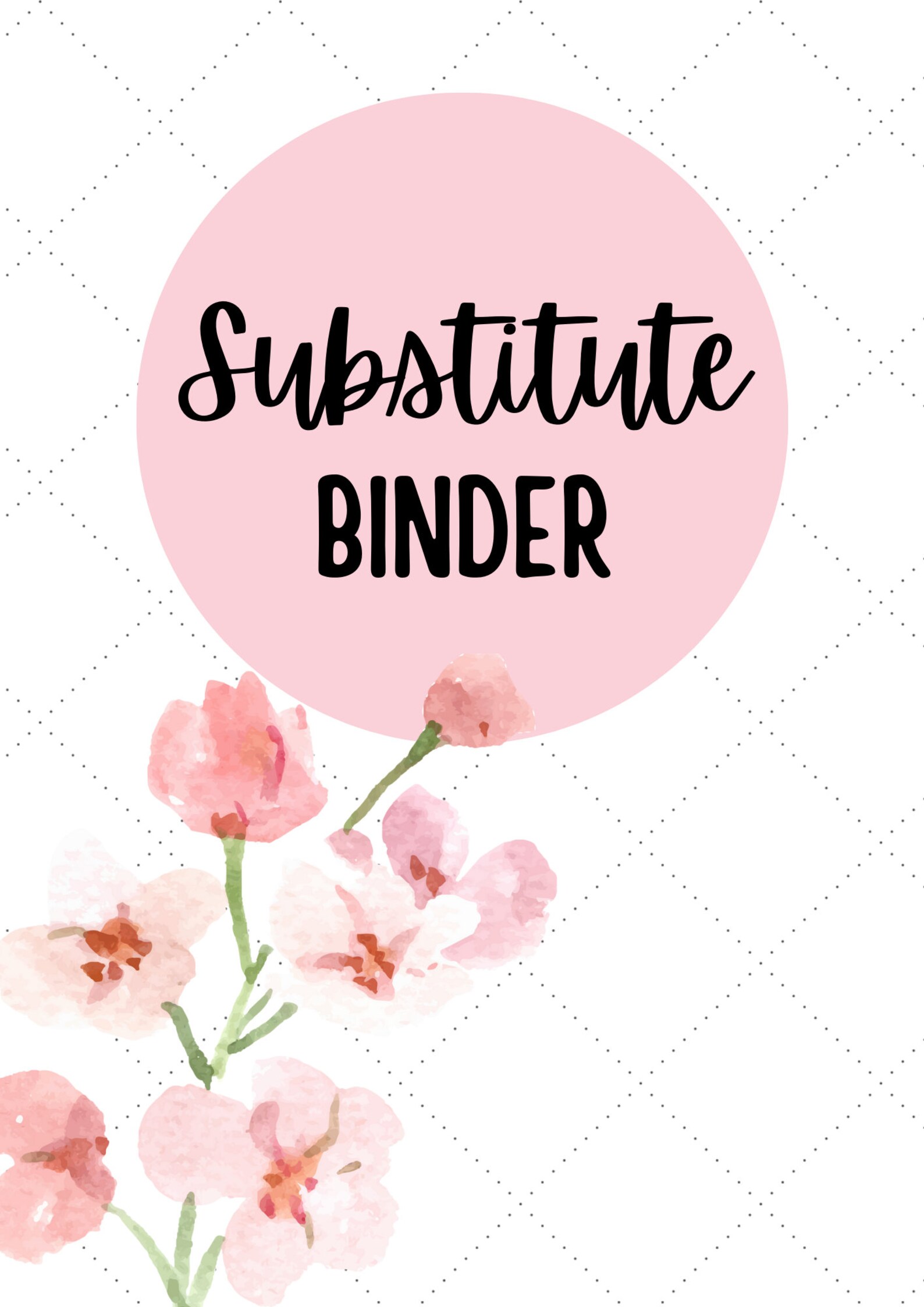 Substitute Teacher Binder, Substitute Plans, Teachers - Etsy