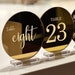 Custom Wedding Table Numbers, Gold Acrylic Mirror, Wedding Reception ...