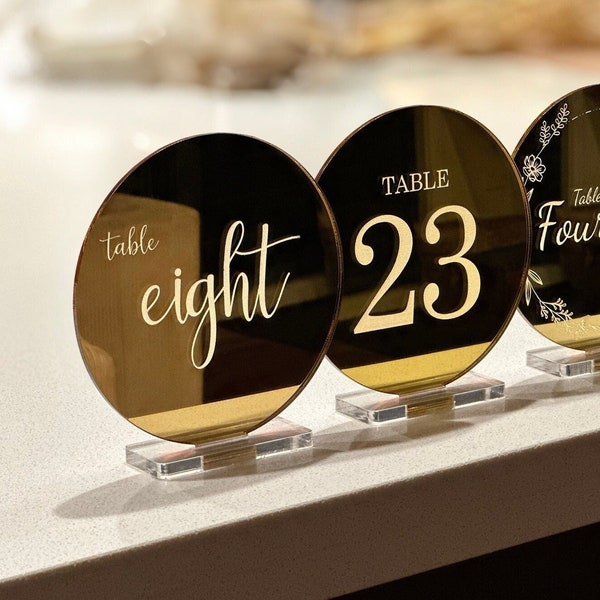 Custom Table Numbers - Etsy