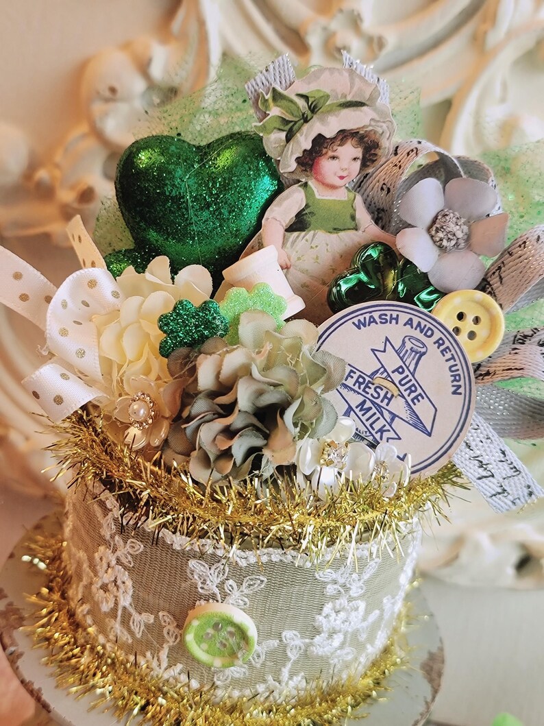 St. Patrick's Day Irish Trinket Gift Box Assemblage - Etsy