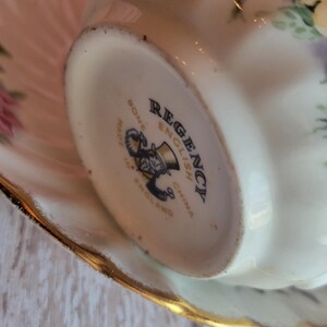 Vintage Regency Teacup and Saucer Victorian Valentines Day Assemblage ...