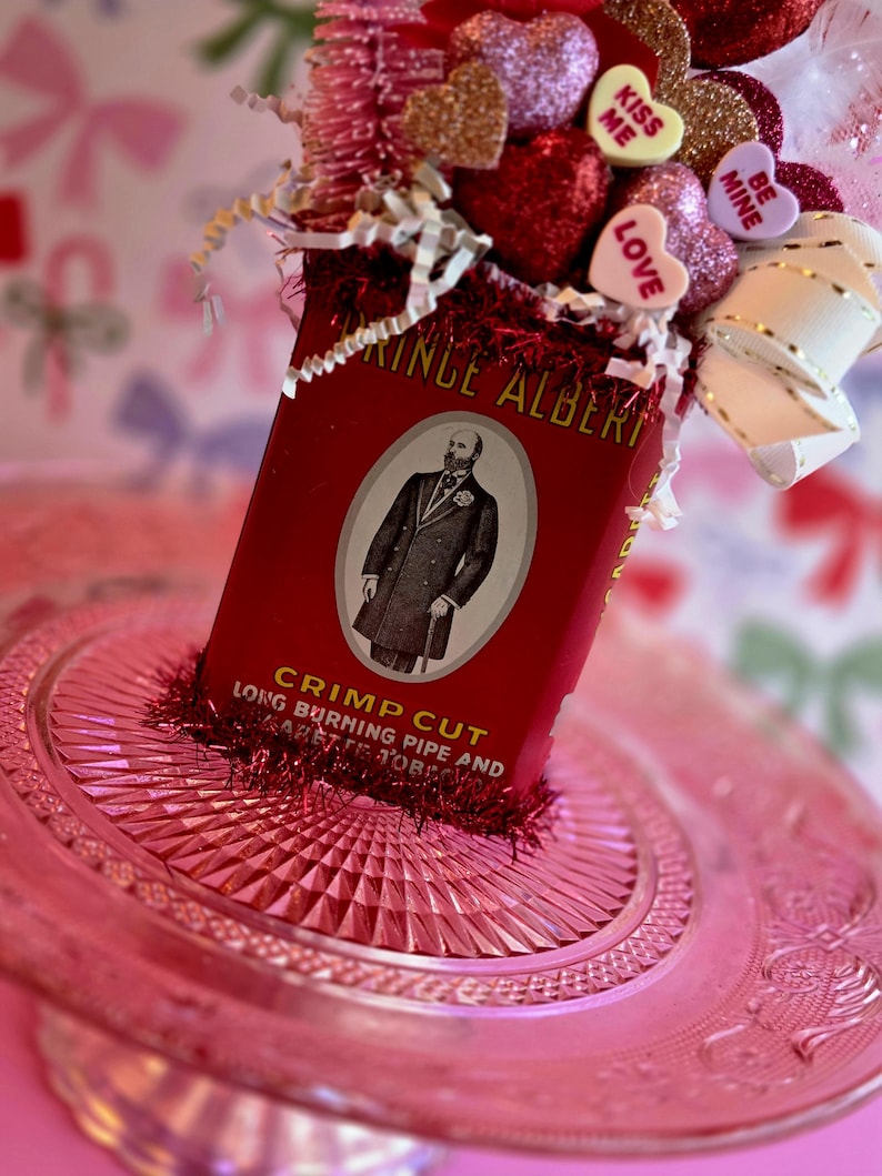 Vintage Prince Albert Tin Valentines Day Assemblage - Etsy