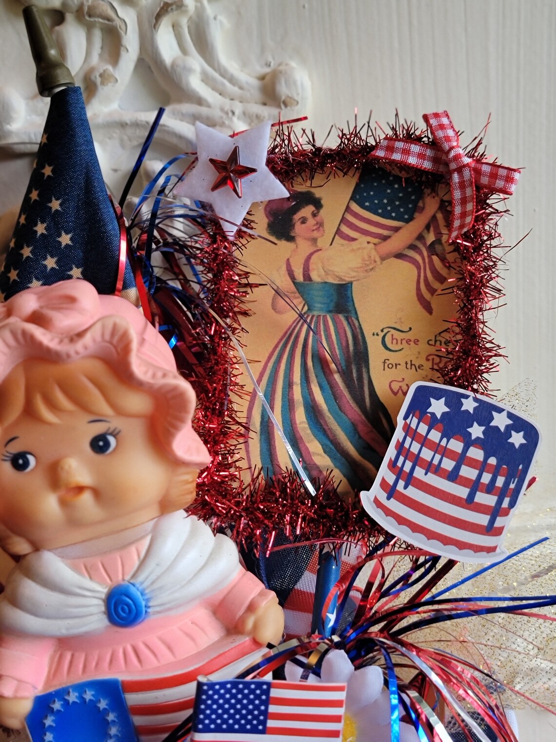 Vintage Regent Betsy Ross Toy 4th of July Assemblage - Etsy