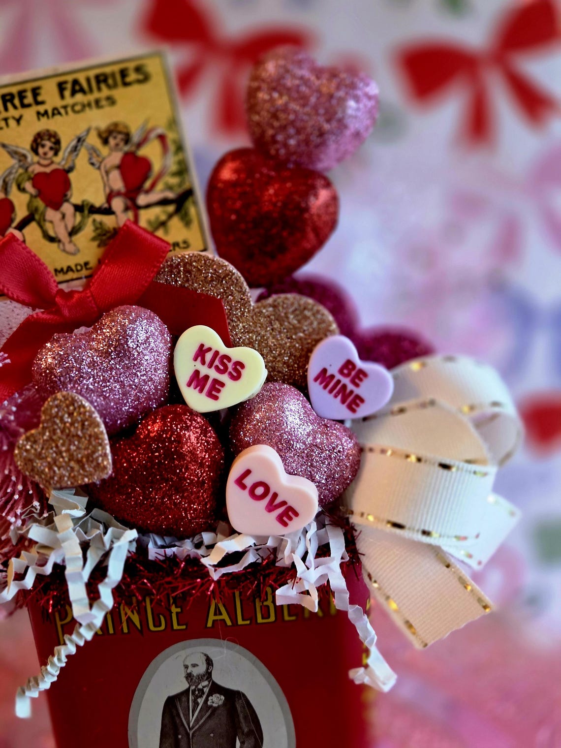 Vintage Prince Albert Tin Valentines Day Assemblage - Etsy
