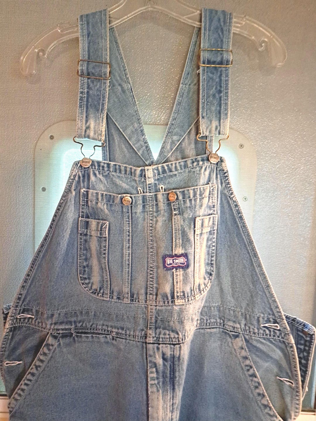 Vintage 80s Farmer Blue Big Smith Mens Bib Overalls - Etsy