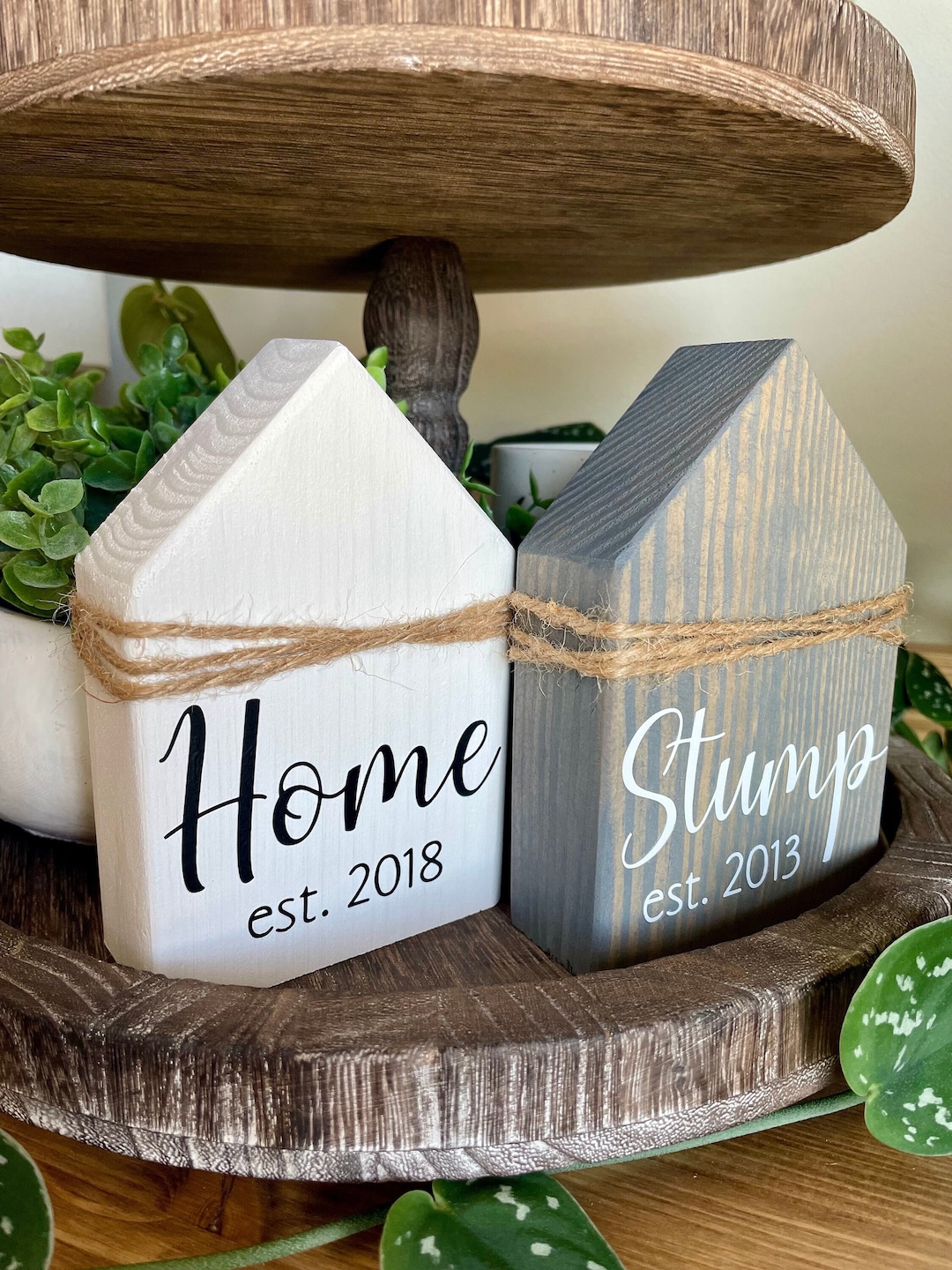 Personalized Wood Houses, Wood House Signs, Wooden Decor, Farmhouse ...