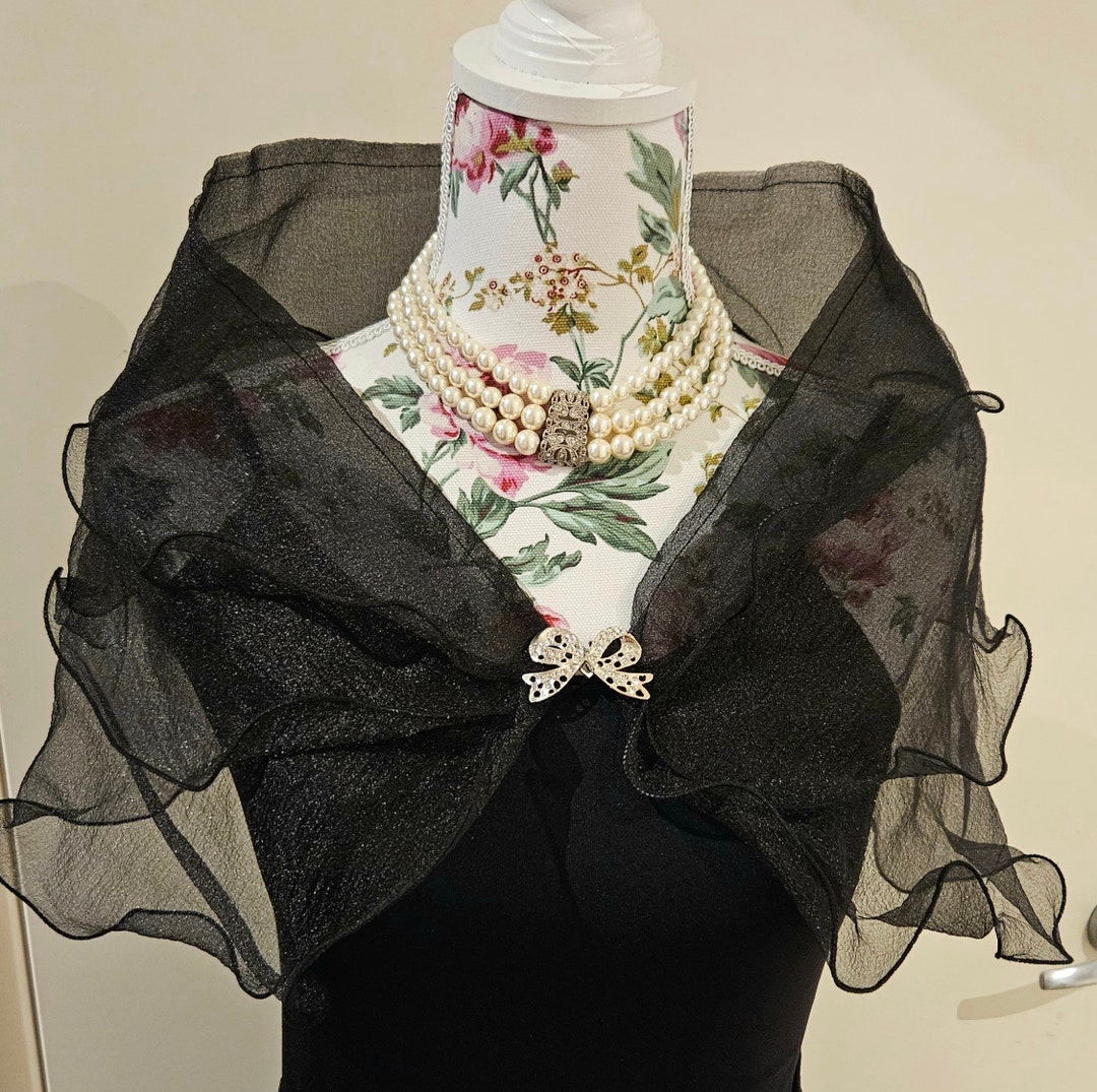 Multi Layer Ruffle Shawl - Etsy