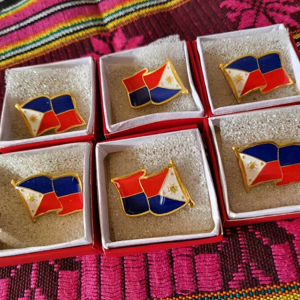Filipino Flag Pin - Etsy