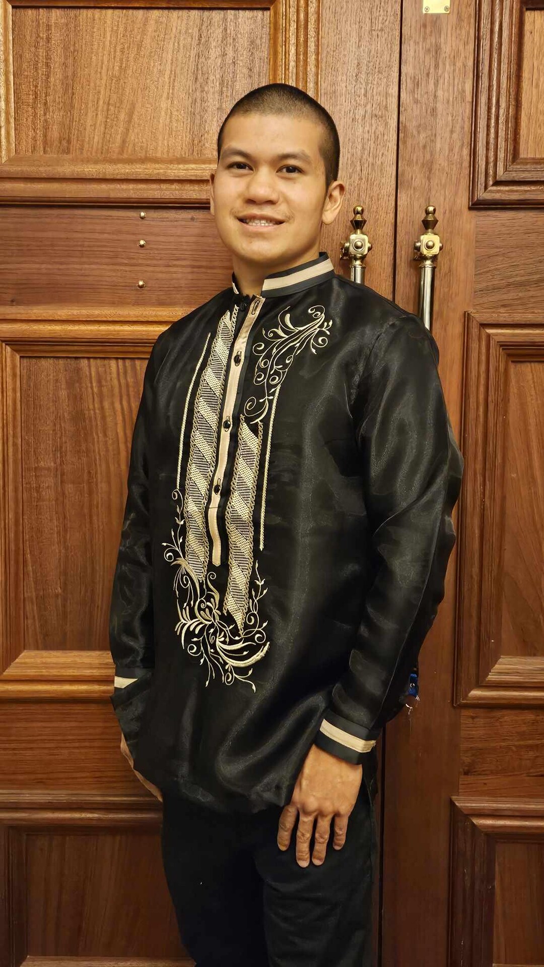 Black Barong Tagalog (SA-BT-004) - Etsy