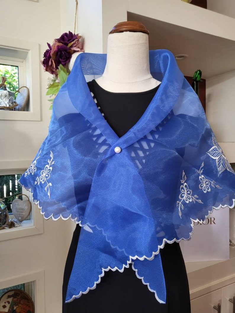 Filipiniana Amparo Panuelo embroidered. SA-PA-004 - Etsy