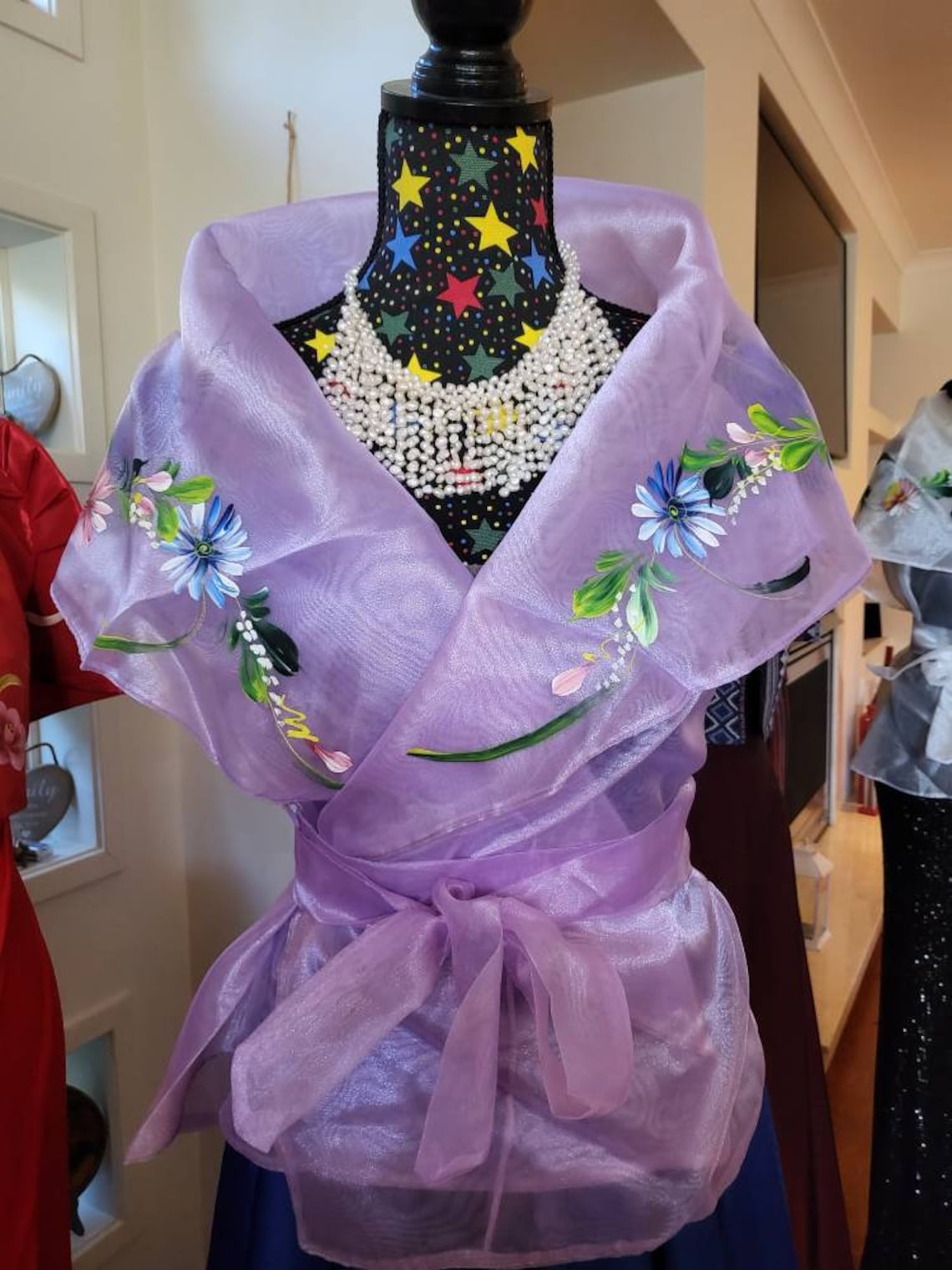 Filipiniana Samantha Hand Painted Alampay SA-AL-001 - Etsy