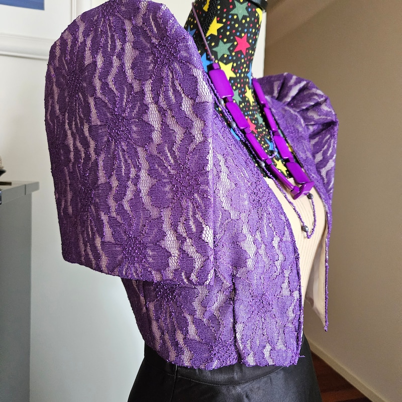 Purple Lace Bolero - Etsy