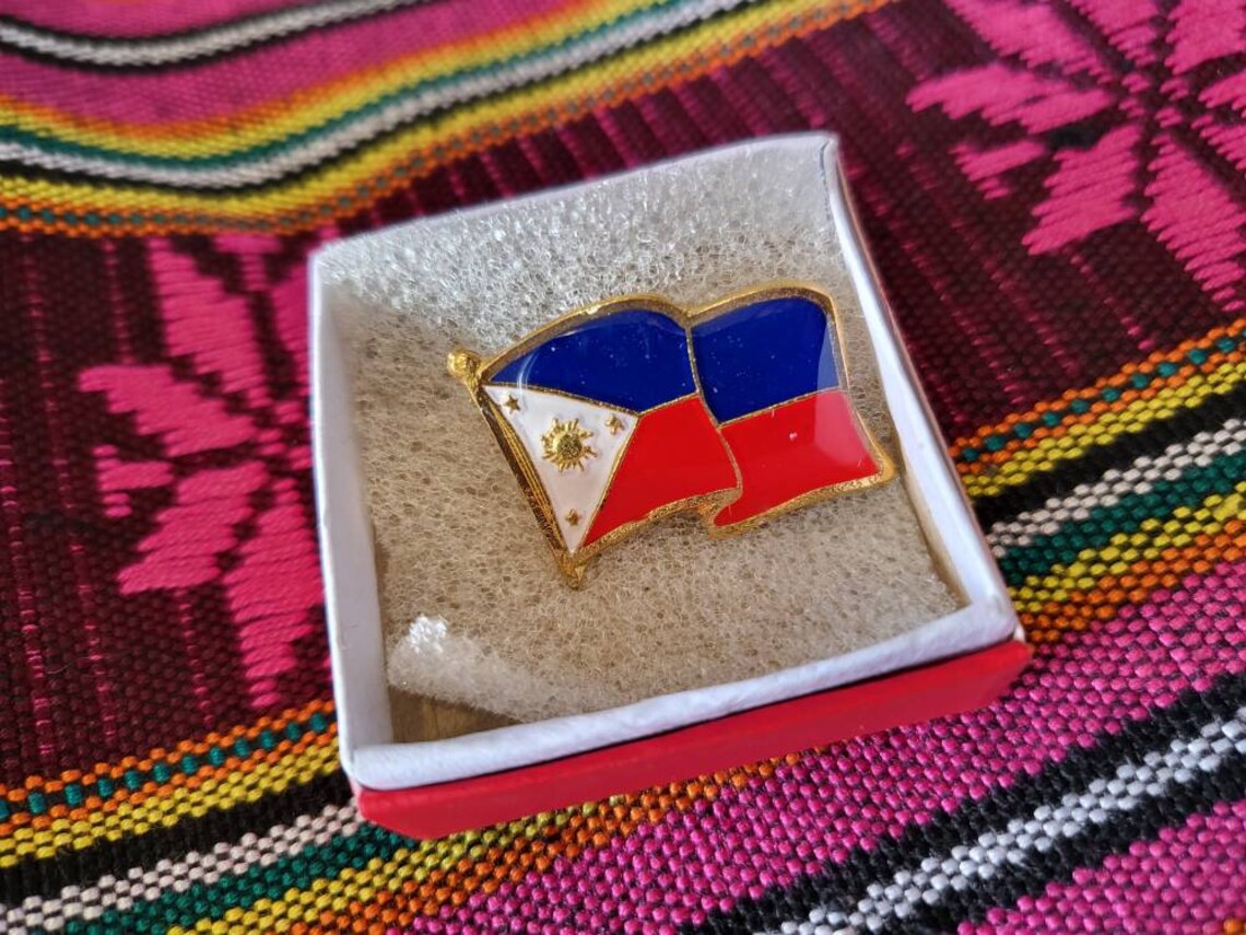 Philippine Flag Pin (enamel) - Etsy